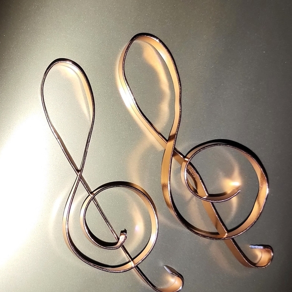 Jewelry | 25 Large Music Note Copper Earrings | Poshmark